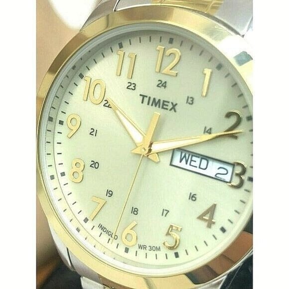Timex | Accessories | Timex Mens Watch T2m935 Quartz 36mm White Dial ...